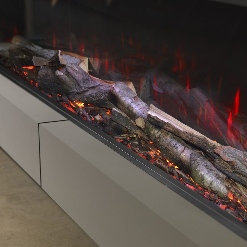 Real logs for our electric fireplaces | Trimline Fires